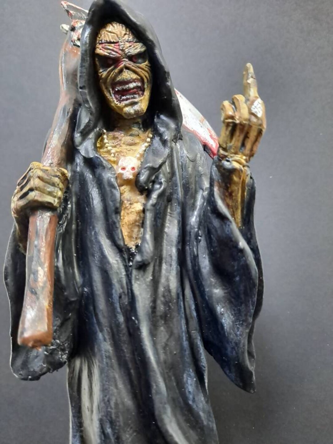 Iron Maiden Custom Eddie Grim Reaper 9 Inch Resin Figure. Death Gets ...