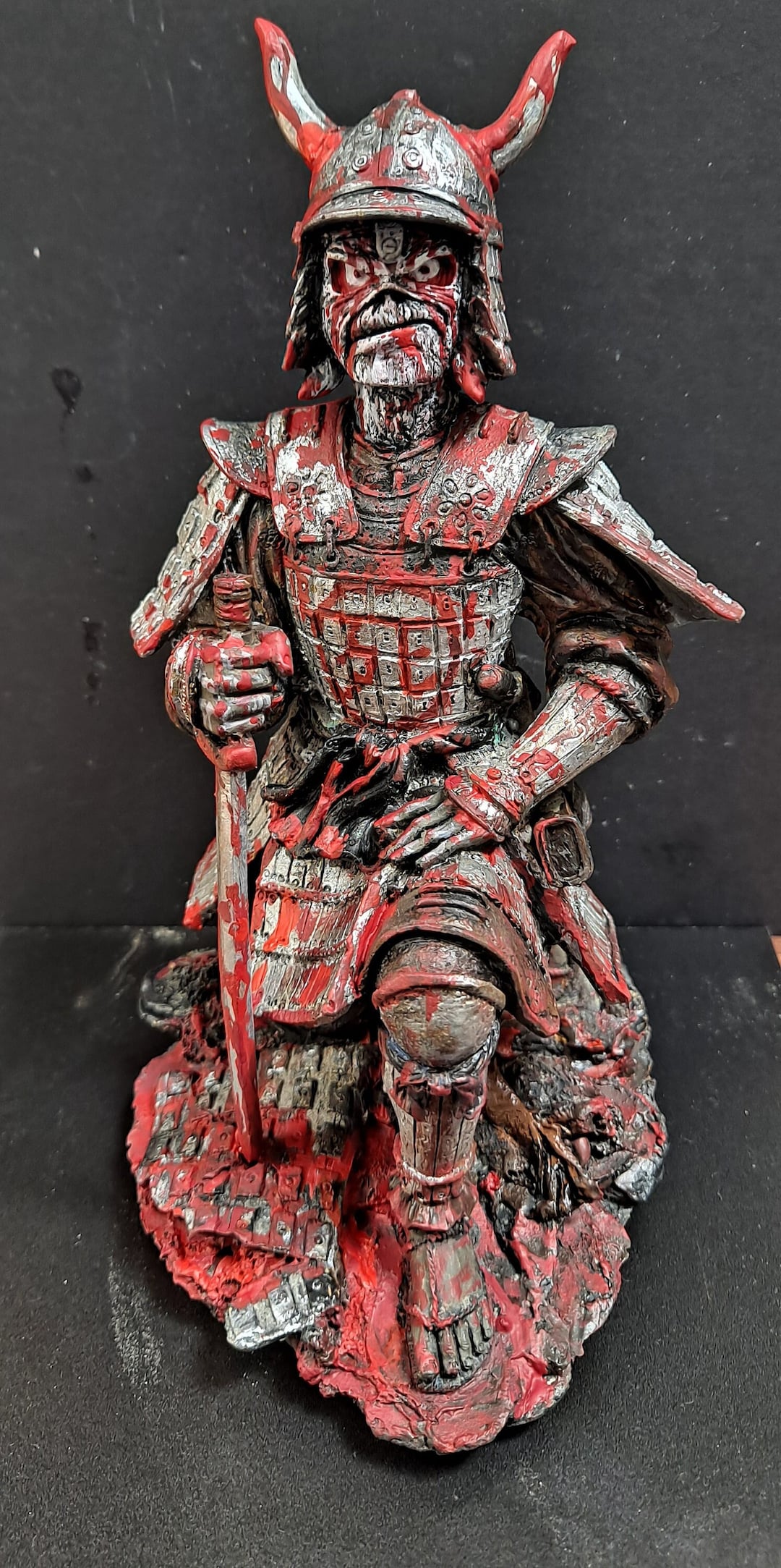 Iron Maiden Figure Eddie Samurai Warrior Senjutsu. Trooper Beer Sun and ...