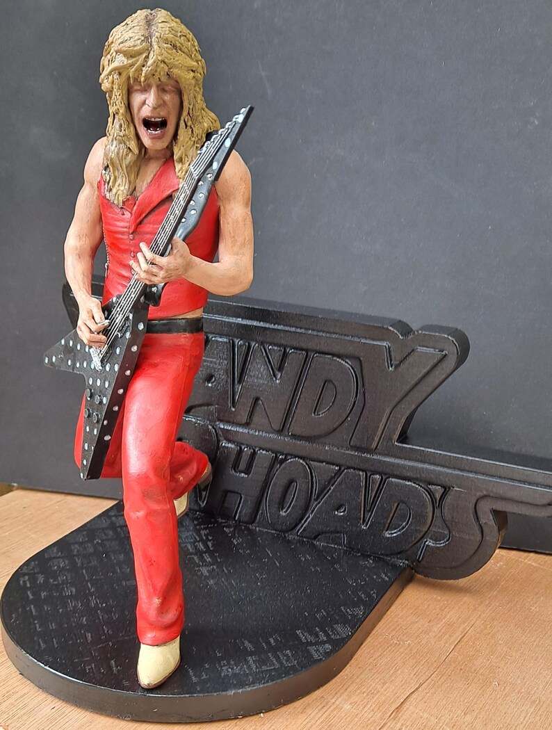 Randy Rhoads Tribute 8 Inch Figure Hand Painted Resin 1/10 Scale ...