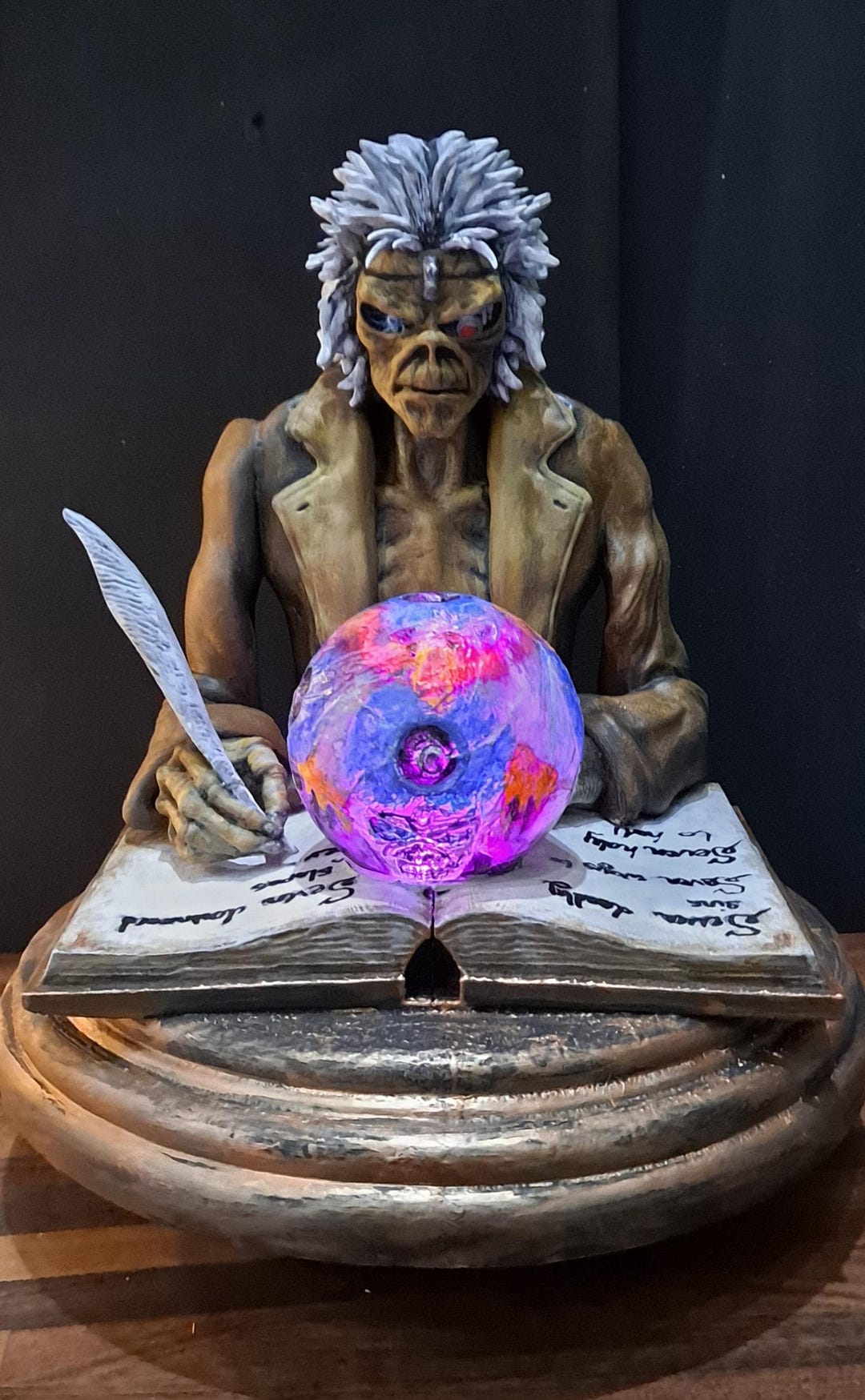 Iron Maiden Eddie Figure. Custom Figurine 7th Son EDDIE Bust. Custom ...
