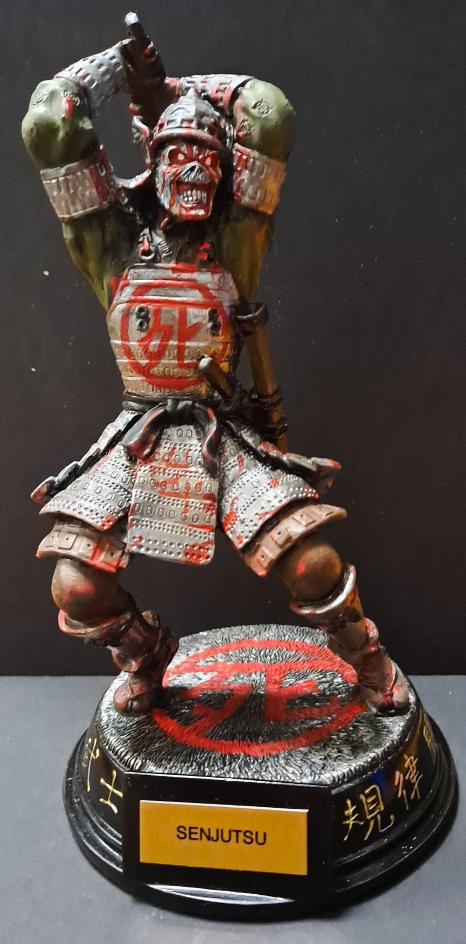 Iron Maiden Figure Senjutsu Eddie Samurai Warrior. Trooper Beer Sun and ...