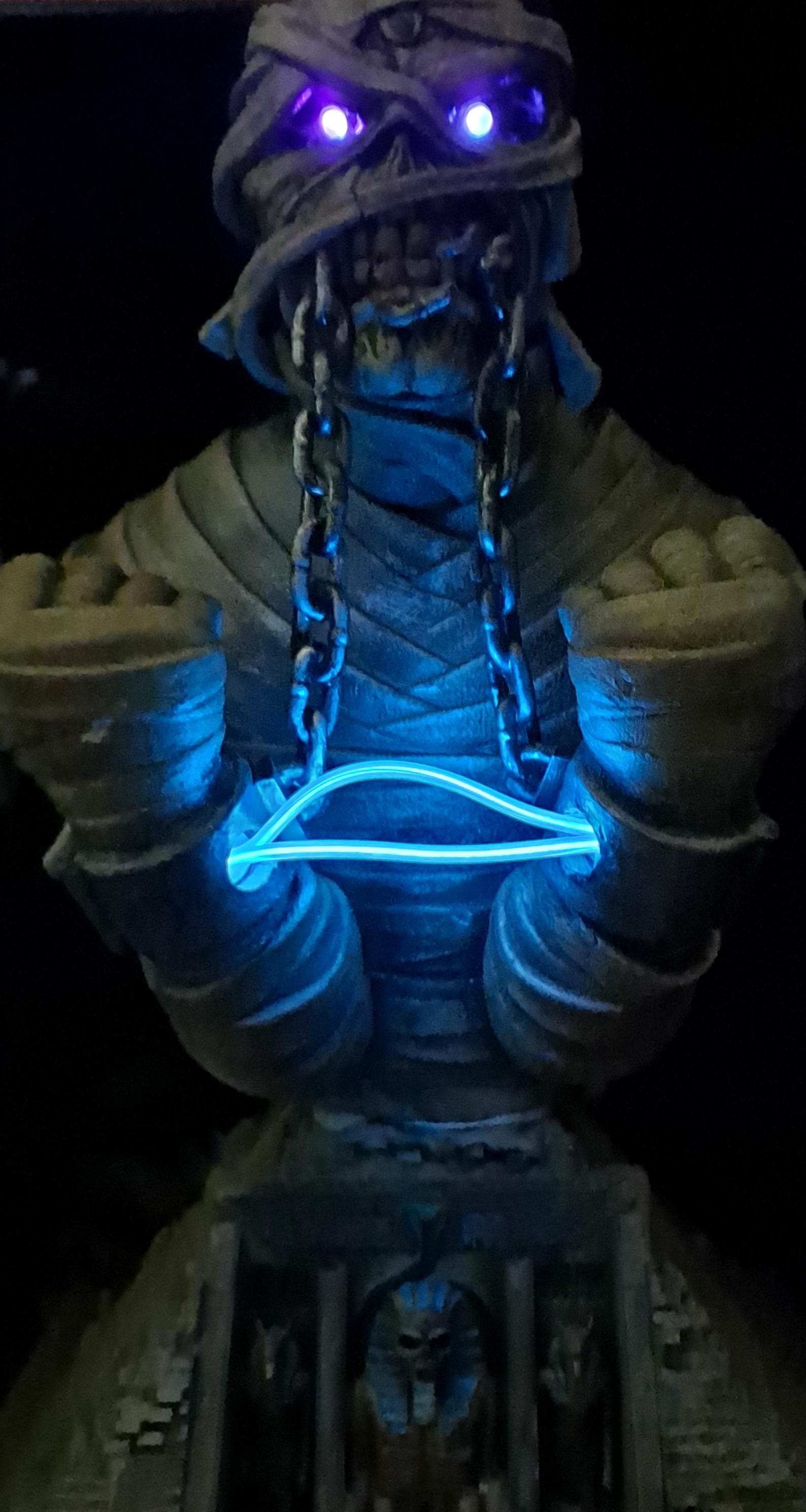 Iron Maiden Powerslave Pyramid + Eddie World Slavery Tour Figure, Bust ...