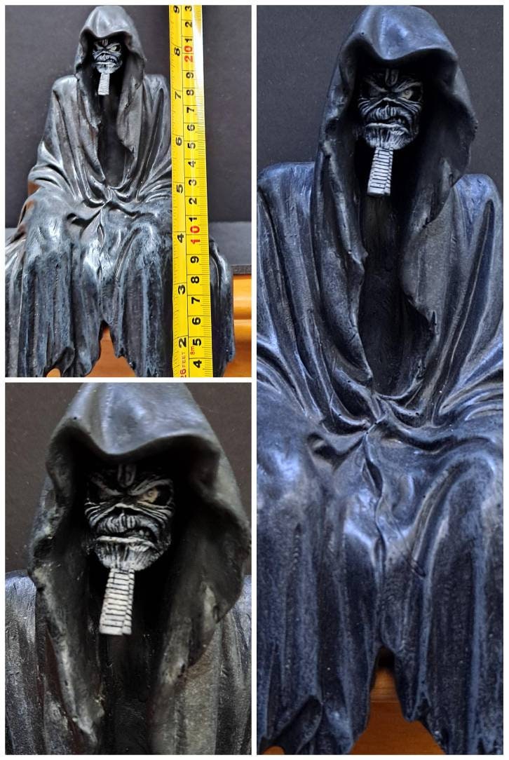 Iron Maiden Custom Eddie Grim Reaper 9 Inch Resin Figure. Shelf Sitter ...