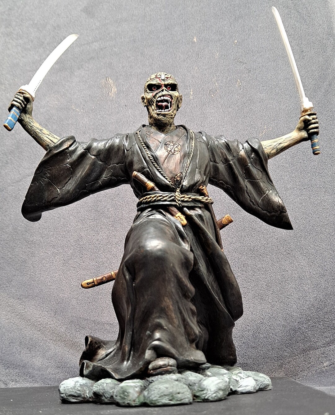 Iron Maiden Custom Eddie Samurai Sword Warrior Resin Figure. Handmade ...
