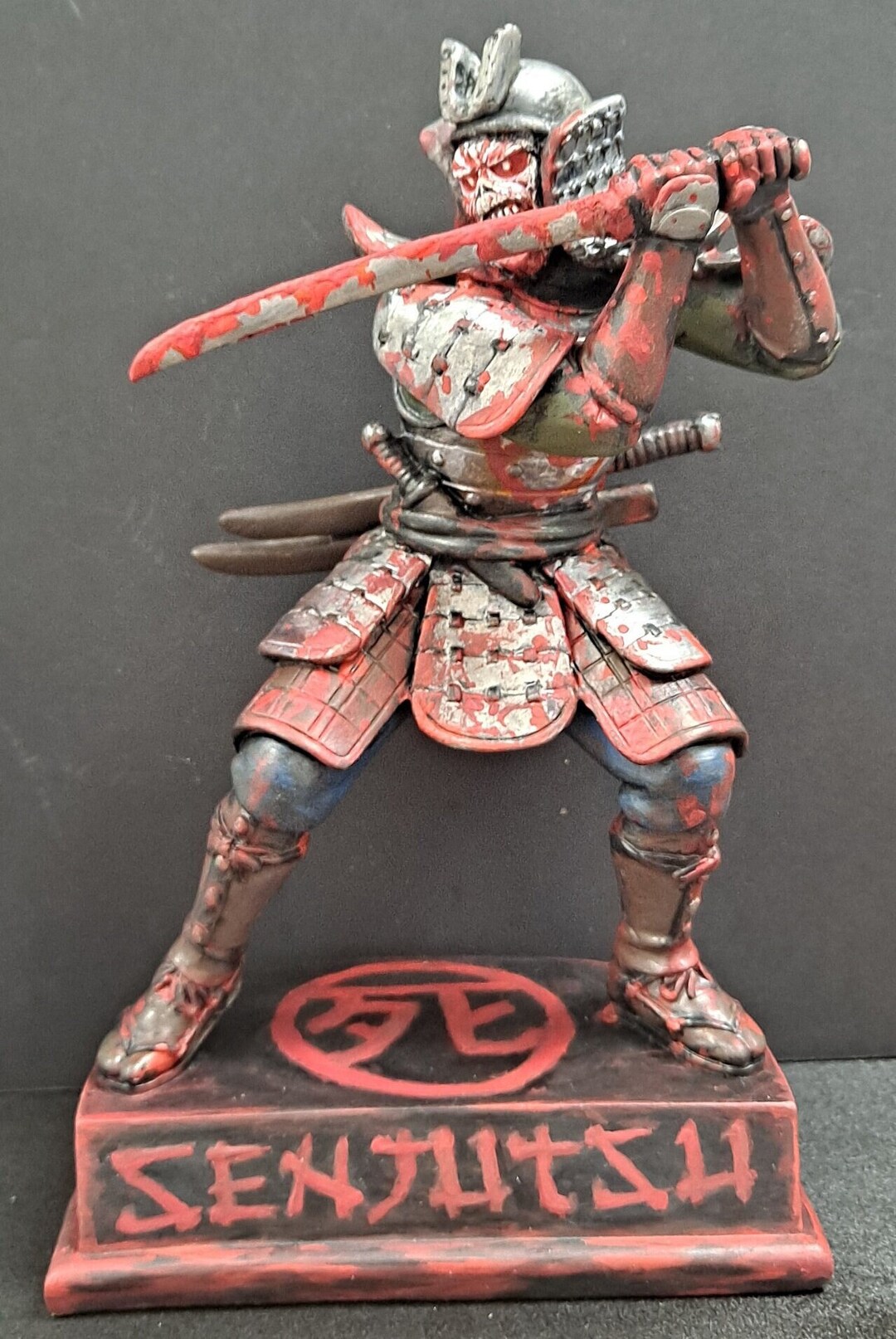 Iron Maiden Inspired Eddie Samurai Warrior Figure Senjutsu. Trooper ...