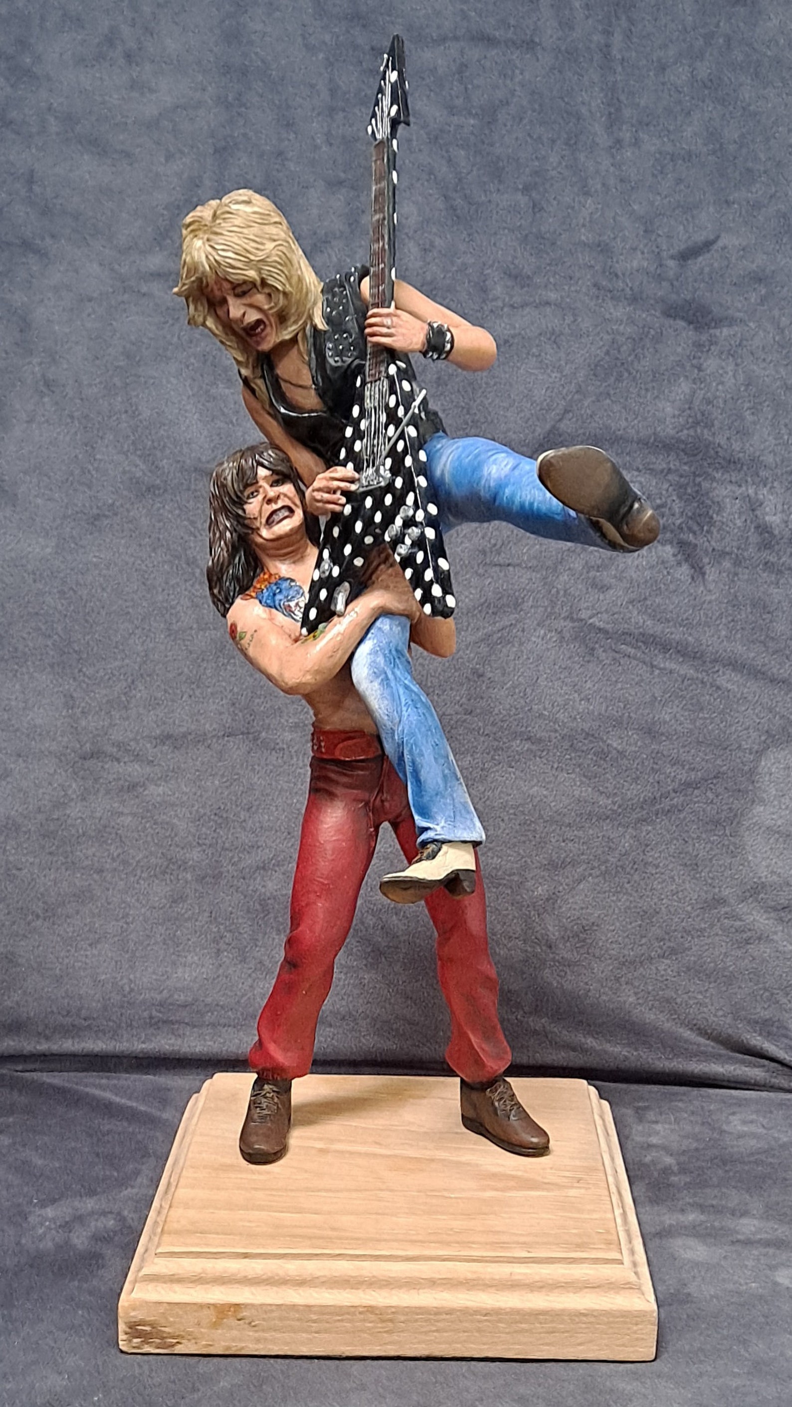 Ozzy Osbourne Randy Rhoads Tribute Figure Handpainted Resin Figurine 12 ...