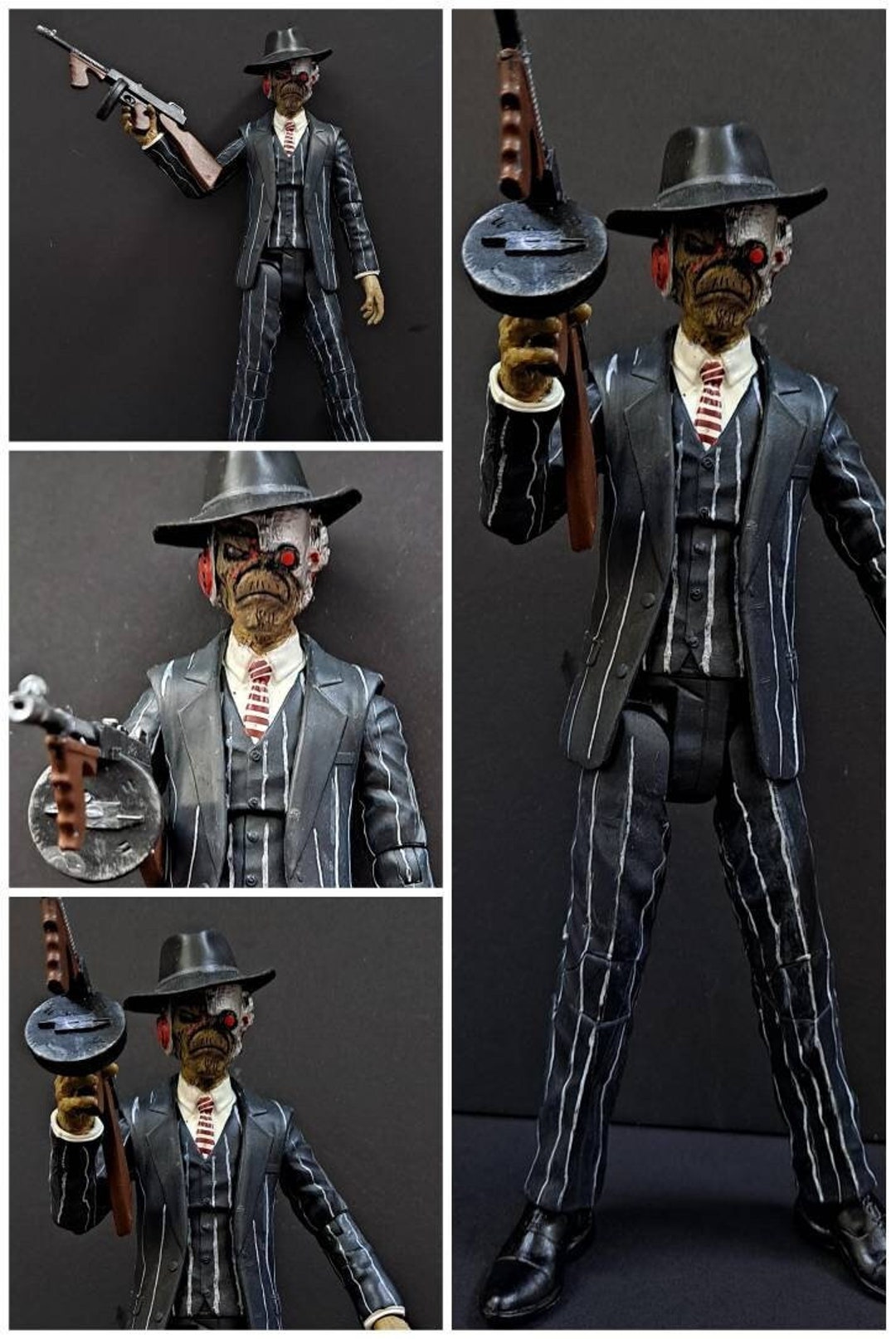 Iron Maiden Eddie Figure. Dressed to Kill in Chicago Inspired Handmade ...