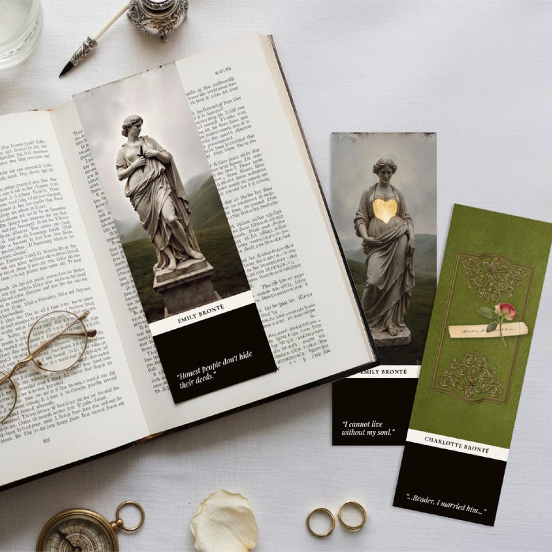 Printable Bookmark Set | Digital Bookmarks PDF, JPEG & PNG | Antique ...
