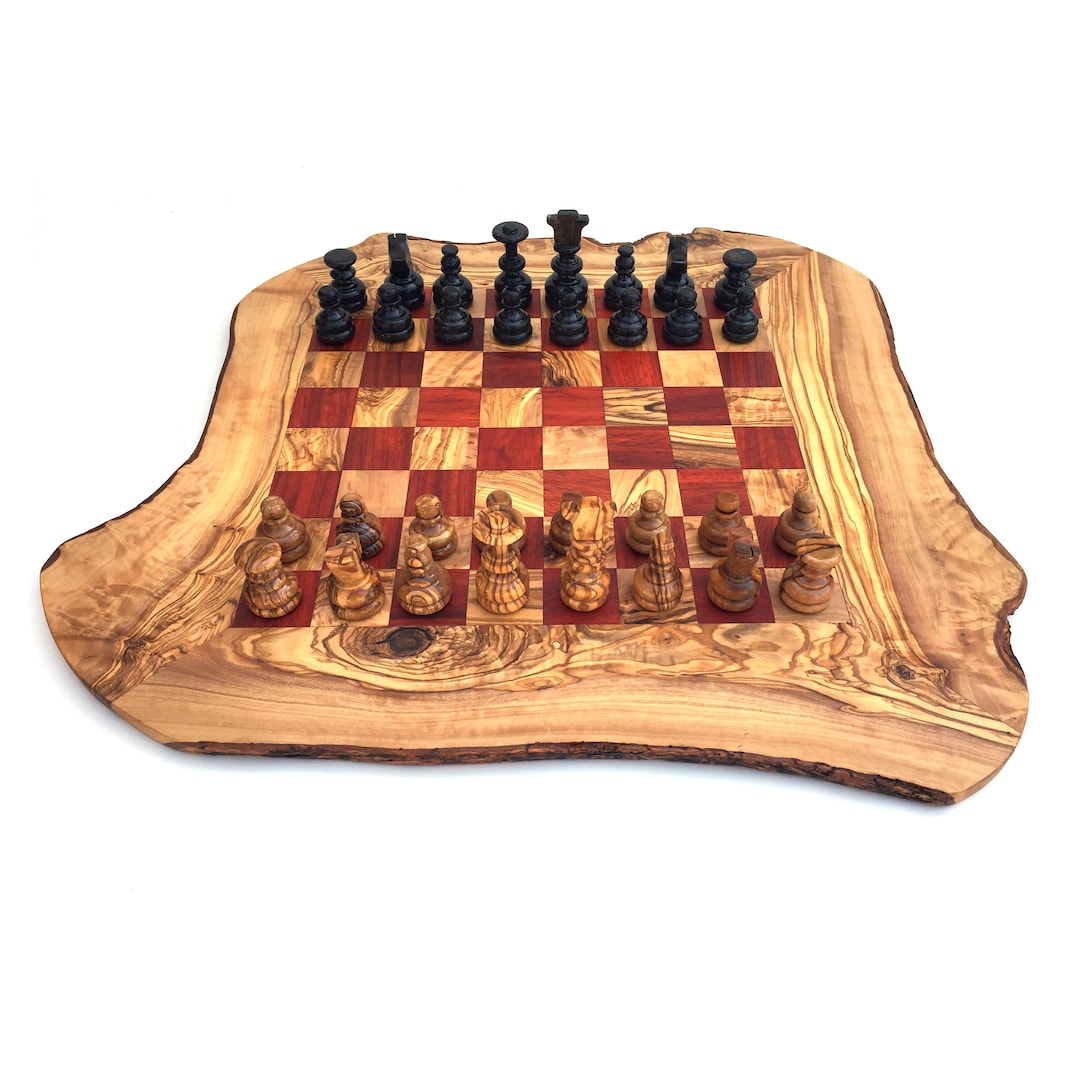 Rustic Chess Set Chess Board Size. XL Including 32 Chess - Etsy