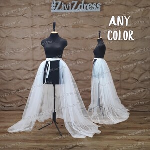 Tulle Detachable Train, Wedding Skirt-train, Removable Train, Tulle ...
