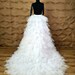 Detachable Bridal Train Tulle Skirt Women Tulle Skirt - Etsy