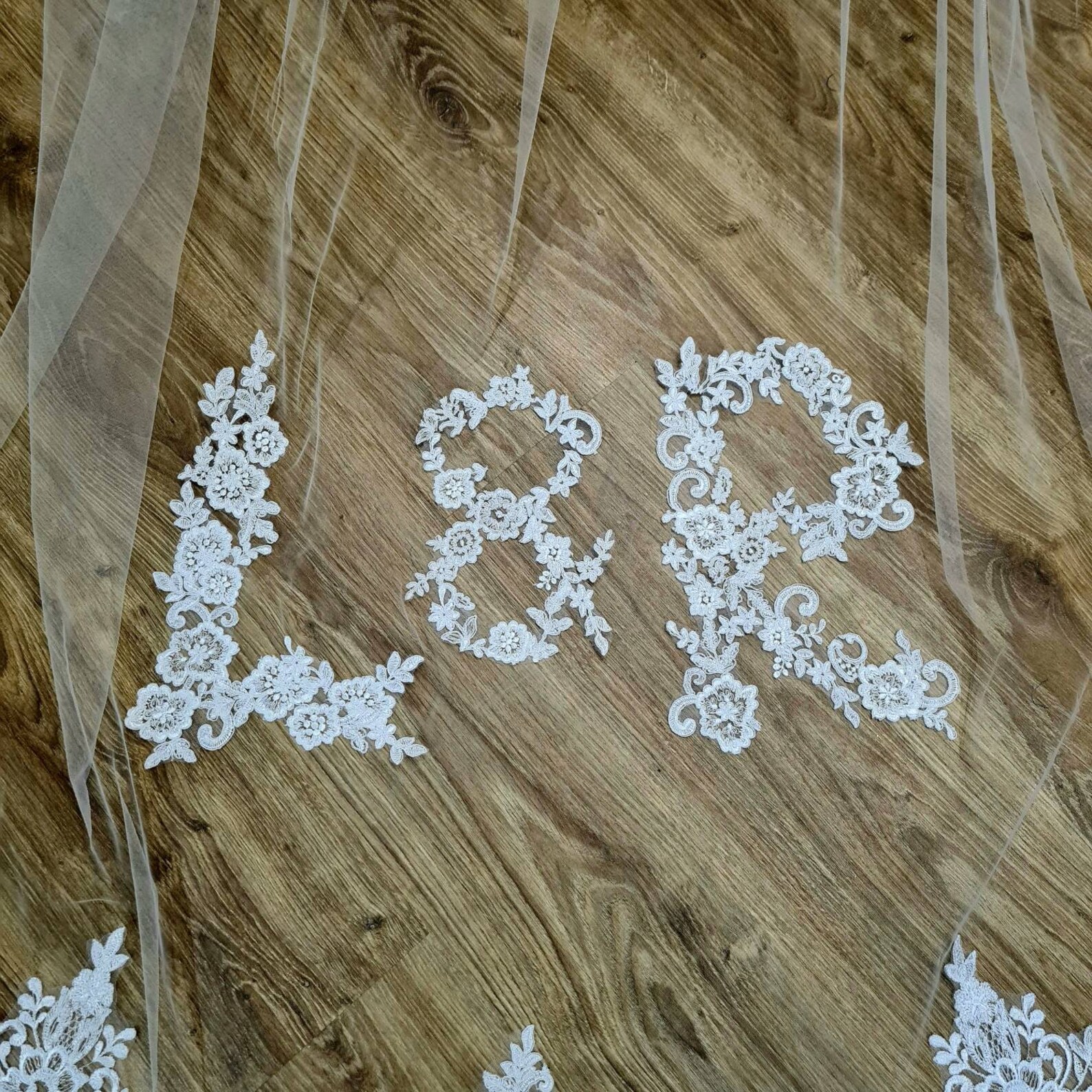 Personalised Bridal Veil Wedding Veil With Initials - Etsy