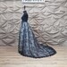 Corset Detachable Train Lace Detachable Train Black Lace - Etsy