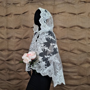 Lace Cape, Wedding Cape With Hood, Bridal Lace Cape, Lace Wedding Cape ...