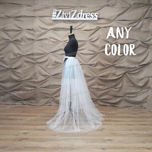 Tulle Detachable Train, Wedding Skirt-train, Removable Train, Tulle ...