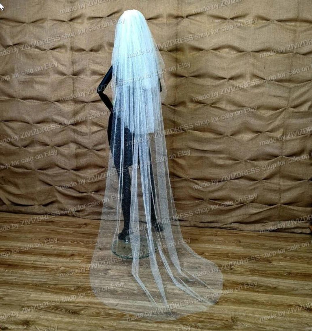 Glitter Veil, Sparkle Veil, Three-layer Veil Brilliant Veil, Bridal ...