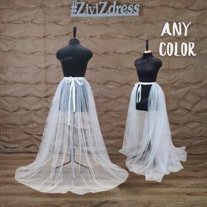 Tulle Detachable Train, Wedding Skirt-train, Removable Train, Tulle ...