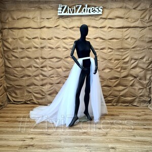 Tulle Detachable Train, Detachable Wedding Skirt Train, Tulle Skirt ...