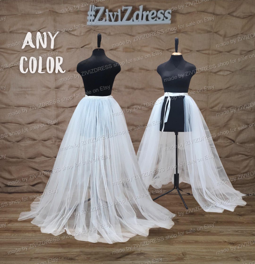 Tulle Detachable Train, Wedding Skirt-train, Removable Train, Tulle ...