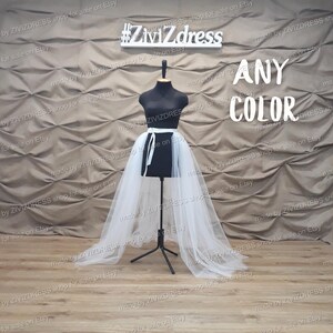 Tulle Detachable Train, Wedding Skirt-train, Removable Train, Tulle ...