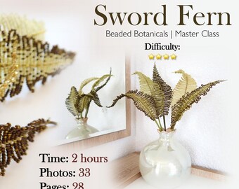 French Beaded Fern Pattern - Etsy