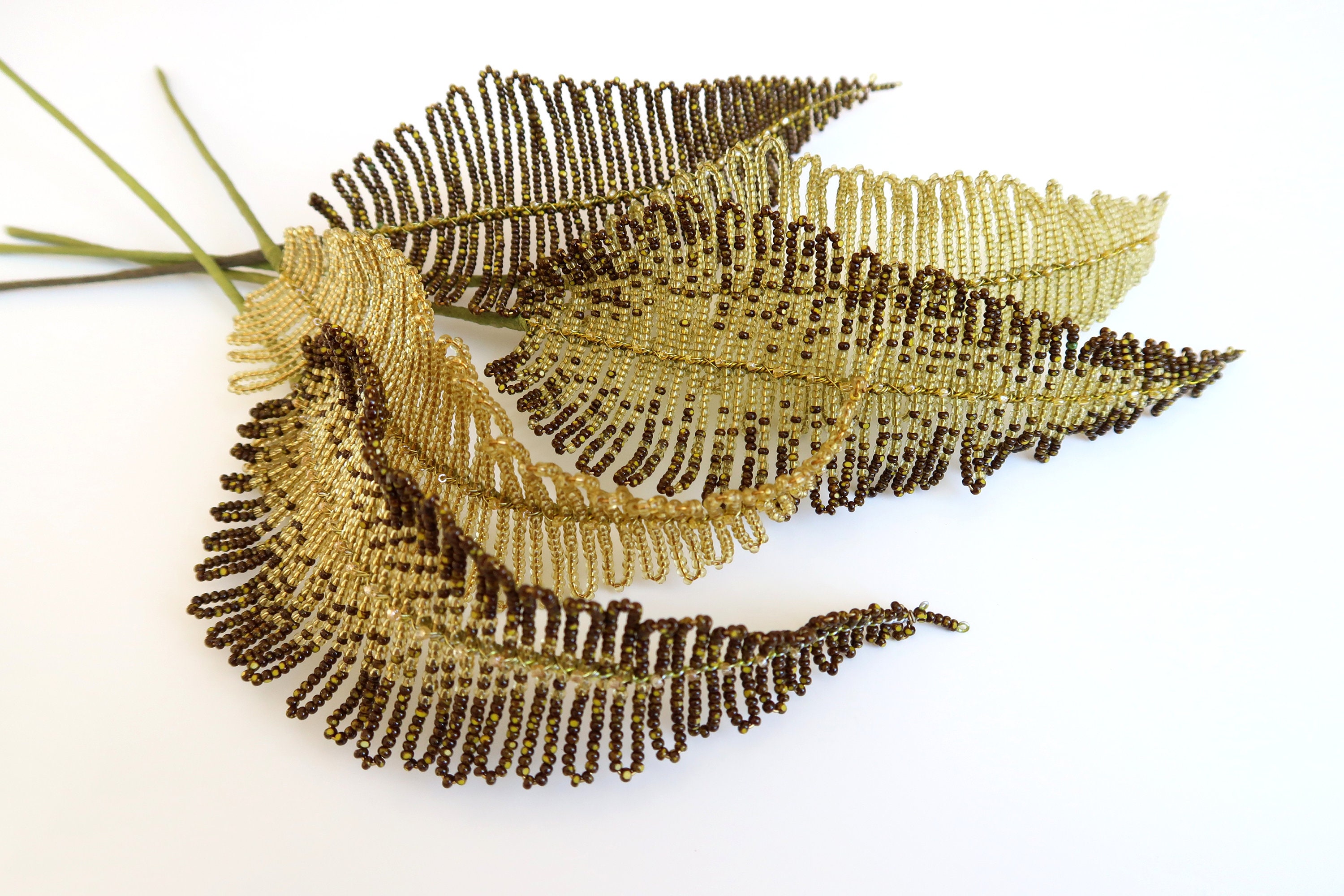 PDF Pattern – Beaded Sword Fern by Svetlana Sapegina – DIY – Beaded ...