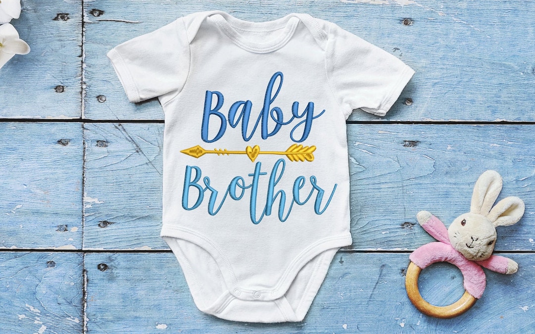 Baby Boy Brother Embroidery Design , Arrow Embroidery Design, Machine ...