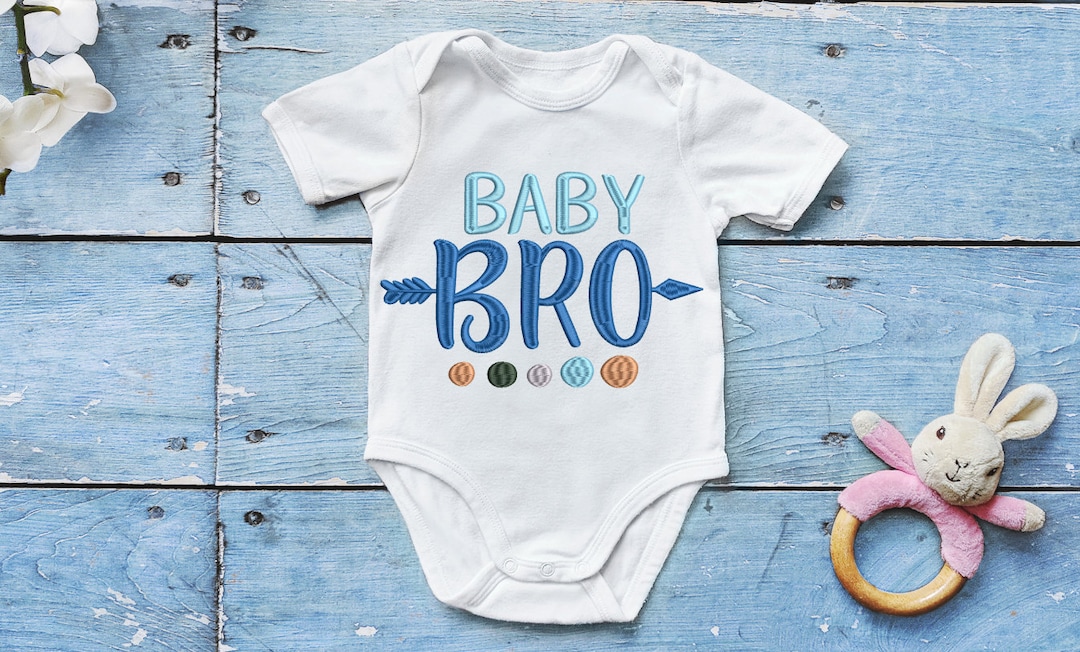 Baby Boy Embroidery Design, Newborn Boy Embroidery Design, Little Bro ...