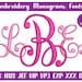 Monogram Embroidery Font, Machine Embroidery, Embroidery Fonts ...