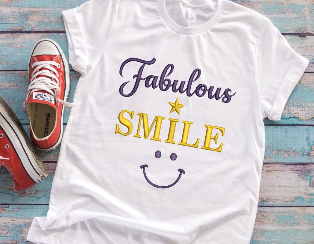Smile Face Embroidery Design Smiley Embroidery Baby - Etsy
