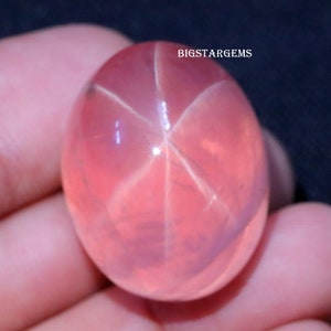 Natural 6 Heavy Rays Star Rose Quartz for Making Amazing Pendant, Loose ...