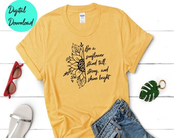 Sunflower Stand Tall Svg - Etsy