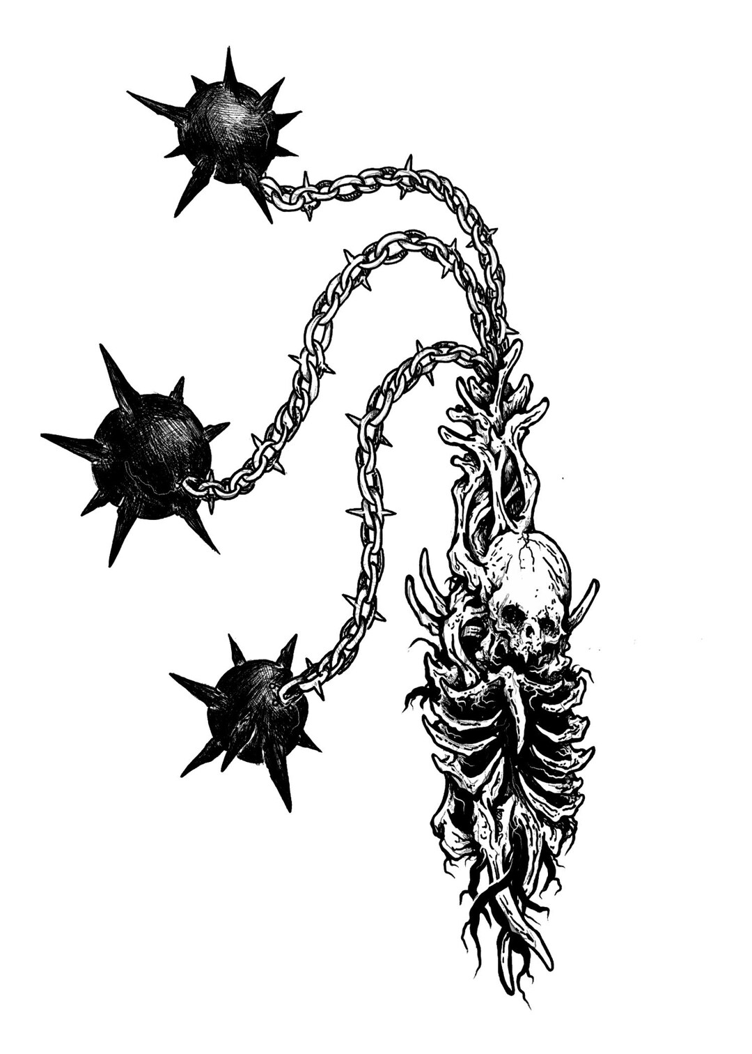 Head Splitter Flail Print - Etsy