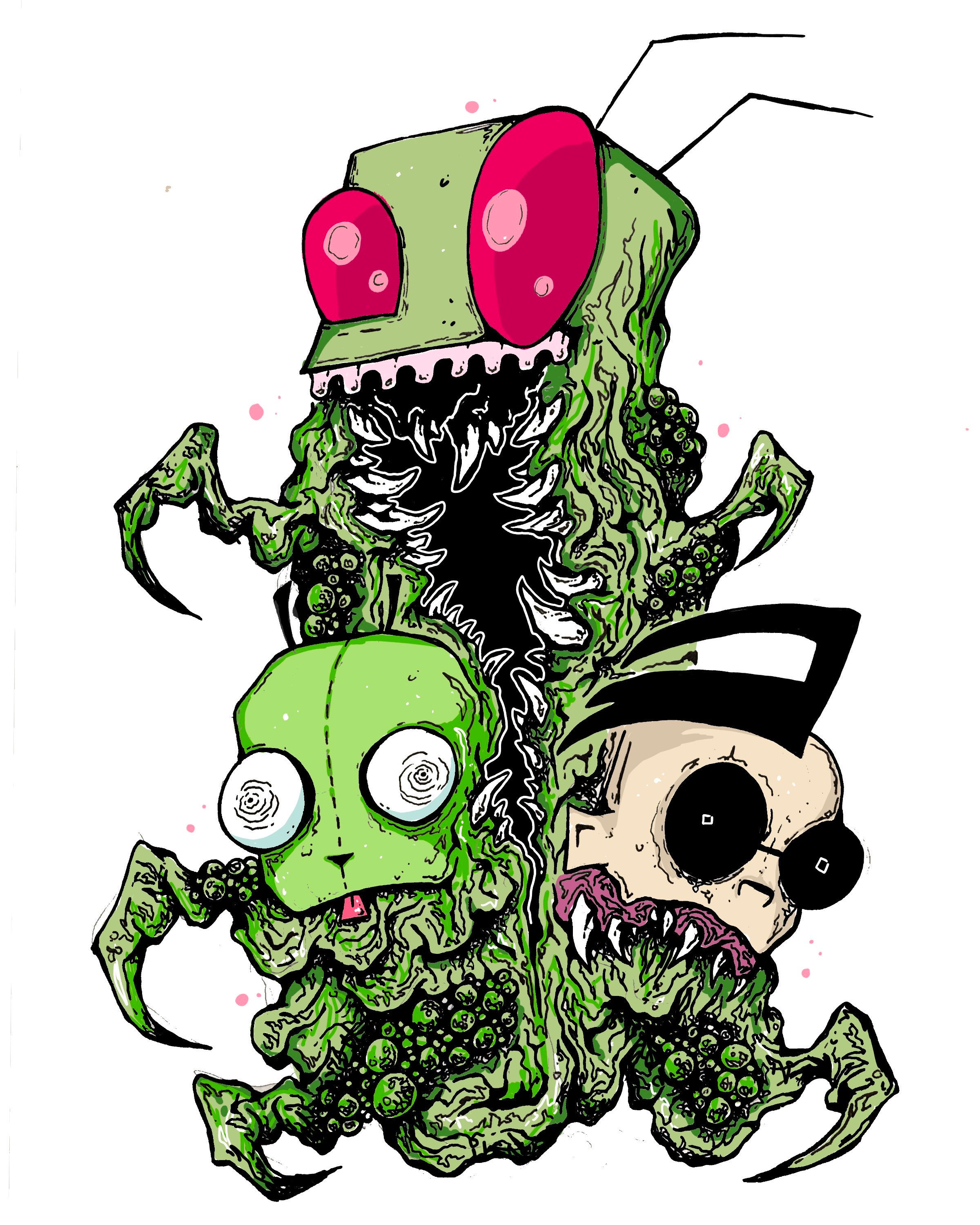 Invader Zim Print - Etsy
