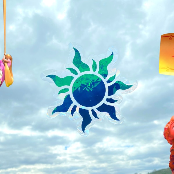 Tangled Sun Sticker - Etsy