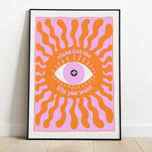 Retro Wall Art | Eye | Wall Decor | Digital Download Print ...
