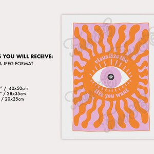 Retro Wall Art | Eye | Wall Decor | Digital Download Print ...