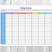 Weekly Schedule Editable PDF Colorful | Hourly Schedule Printable ...