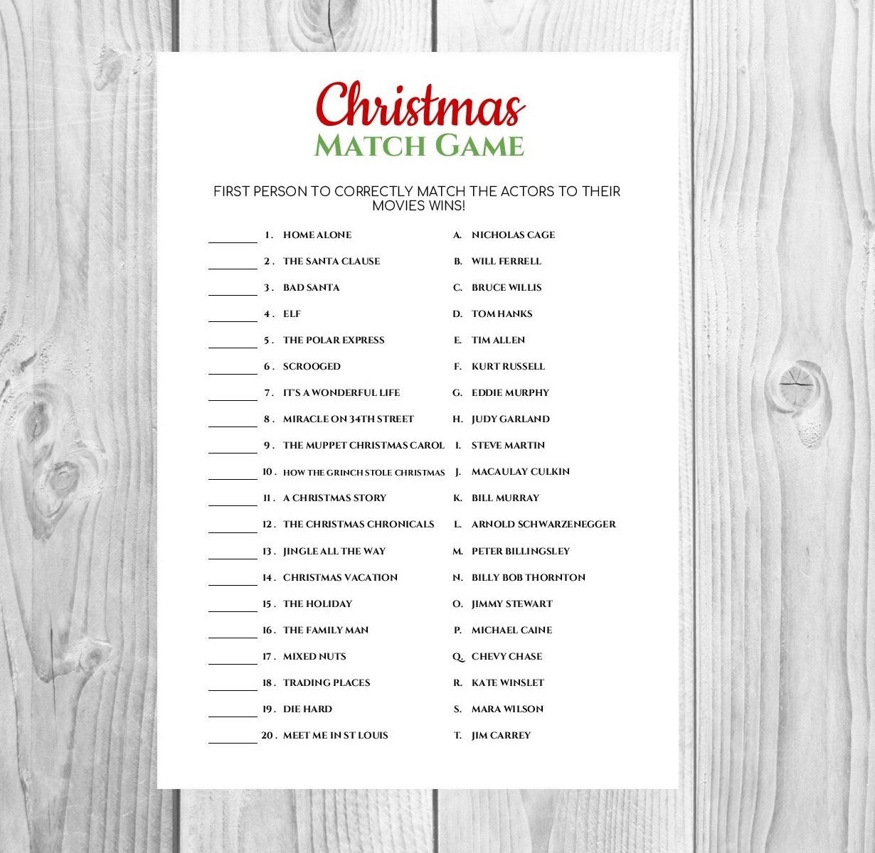 Christmas Party Game Bundle Xmas Games Christmas Games - Etsy