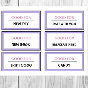 Unicorn Coupon Book 36 Filled Coupons Kid Reward valentine Gift ...