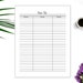 Sign up Sheet Printable Editable Event Sheet Email List Contact ...