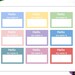 Hello My Name is Printable Name Tags PDF Instant Download - Etsy