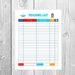 Space Kid Bundle Chore Chart Kid Calendar Behavior Chart Reward Chart ...