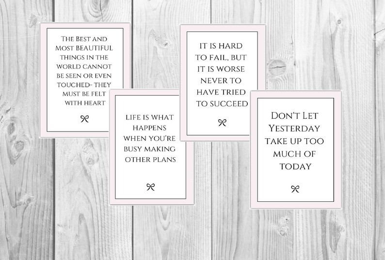 Journaling Quote Cards 3 X 4 & 3 X 3 Art Cards Printable - Etsy