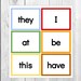 First 100 Words Flash Cards Printable Preschool Learning Homeschool Kid ...