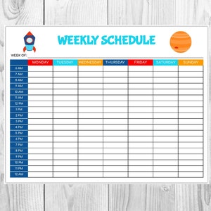 Space Kid Bundle Chore Chart Kid Calendar Behavior Chart Reward Chart ...