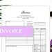 Invoice Printable Crafter Invoice Photography Invoice Wedding Invoice ...