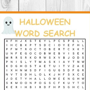 Halloween Games Printable Word Search Word Scramble Kid Games Printable ...