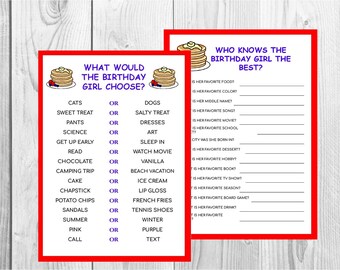 Cupcakes and Balloons Birthday Game Printable Who Knows the Birthday ...