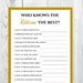 Retirement Party Game Printable Who Knows the Retiree What - Etsy